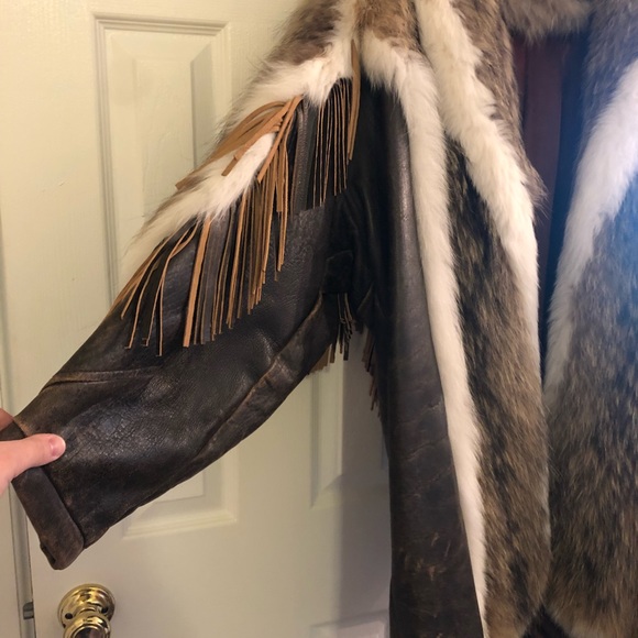 Overland | Jackets & Coats | Overland Leather Fur Coat | Poshmark